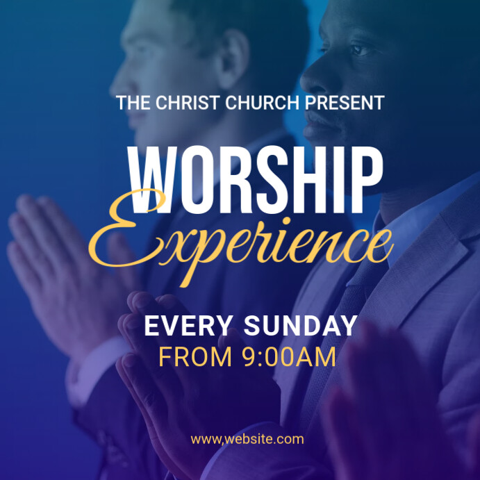 Worship Banner Template | PosterMyWall