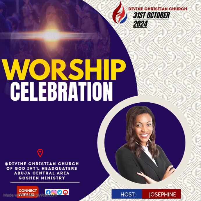worship celebration flyer design Template | PosterMyWall