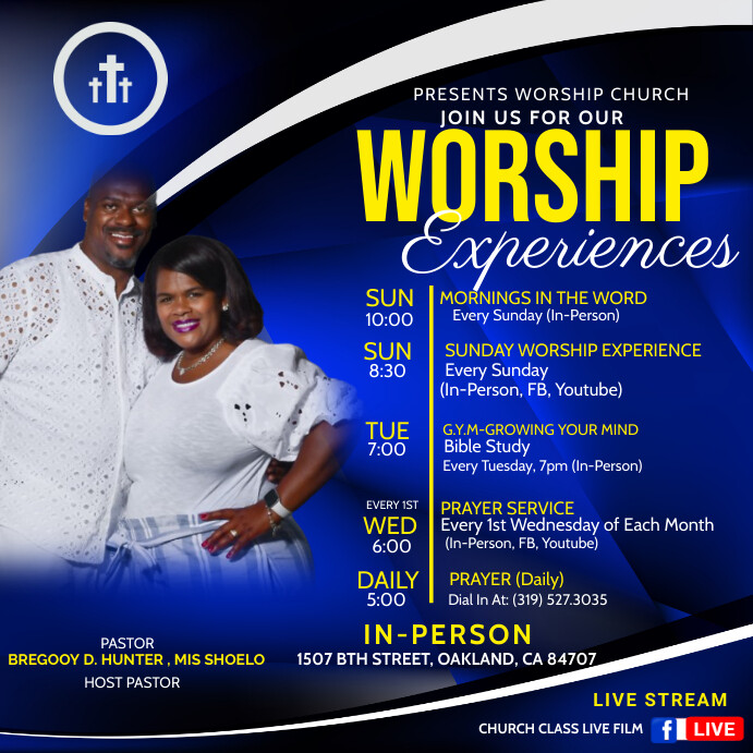 Copy of worship Church flyer, Praise and Worship flye | PosterMyWall
