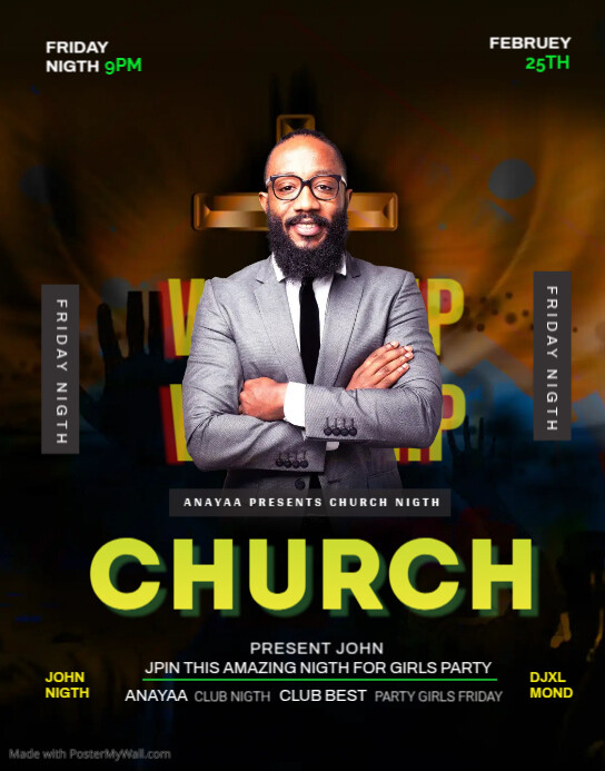 Copy of Worship Church Flyer | PosterMyWall