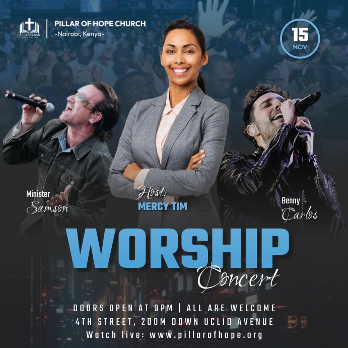 Worship concert (1) Template | PosterMyWall