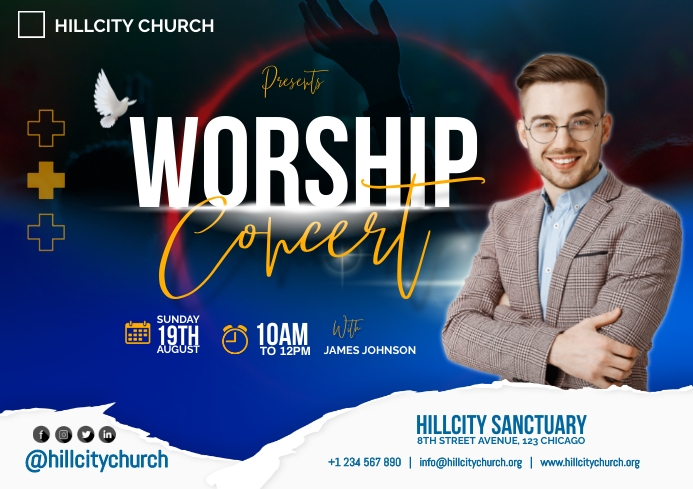 Copy of worship concert | PosterMyWall