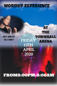 gospel Night concert church music singing ad Template | PosterMyWall