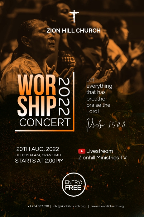 worship concert Template | PosterMyWall