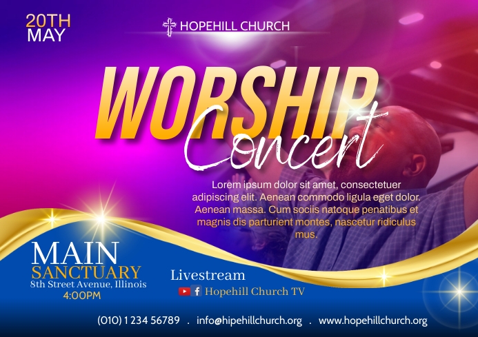 worship concert Template | PosterMyWall