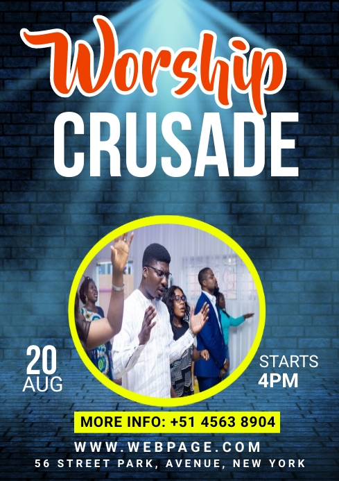 Plantilla de worship concert | PosterMyWall