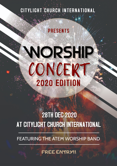 Copy of WORSHIP CONCERT | PosterMyWall