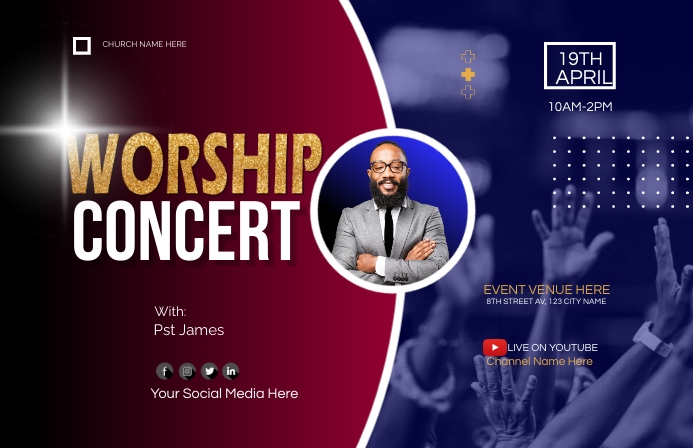 worship concert Template | PosterMyWall