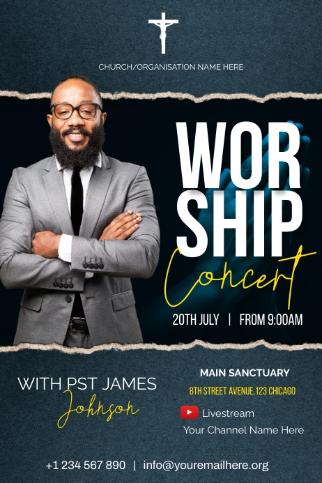 Copy of worship concert | PosterMyWall