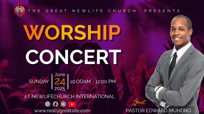 worship concert design template | PosterMyWall