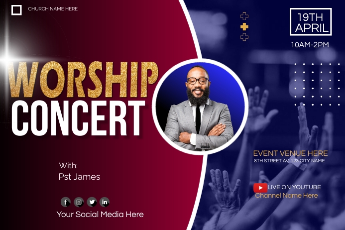 Konser Penyembahan Templat | PosterMyWall