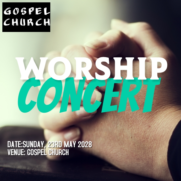 Worship Concert Flyer Template | PosterMyWall