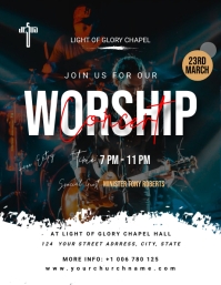 STREET WORSHIP SERVICE POSTER Template | PosterMyWall