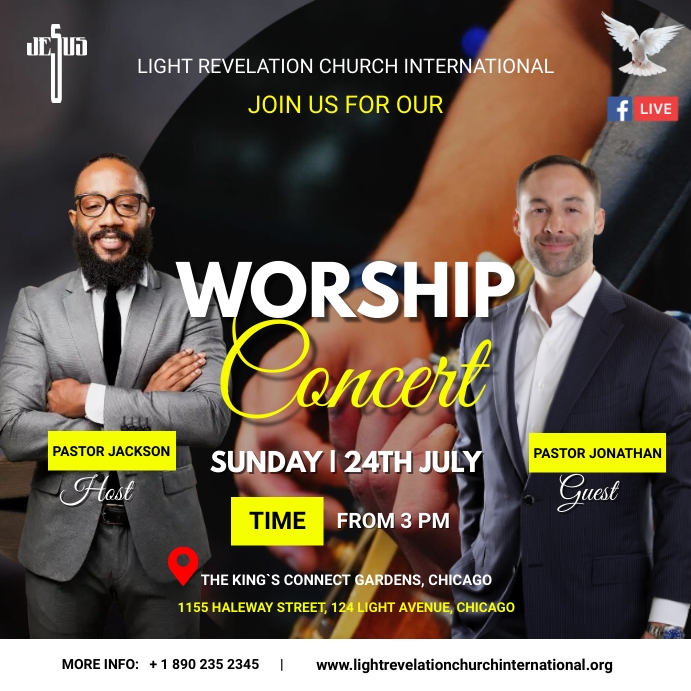 WORSHIP CONCERT POSTER Template | PosterMyWall