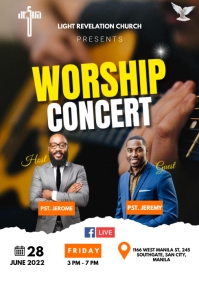 WORSHIP CONCERT POSTER Template | PosterMyWall