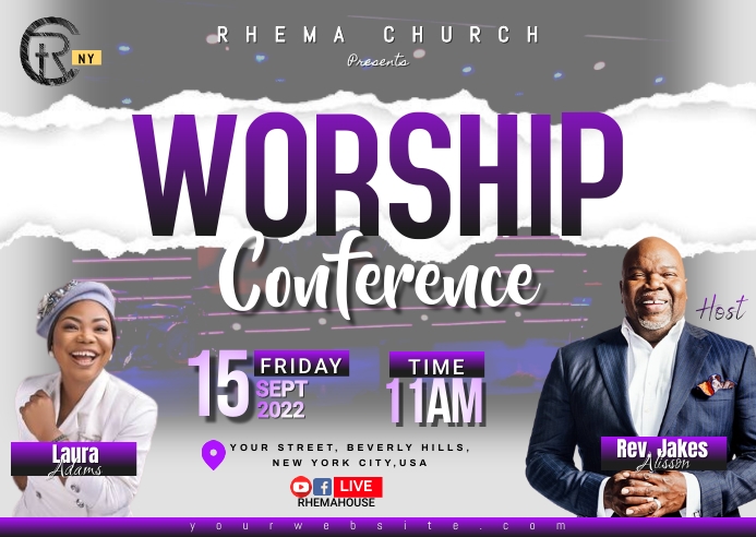 Worship Conference (4) Template | PosterMyWall