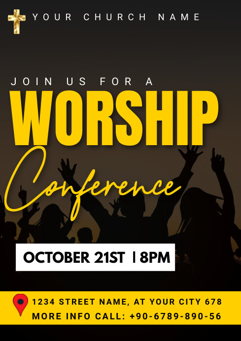 worship conference Template | PosterMyWall