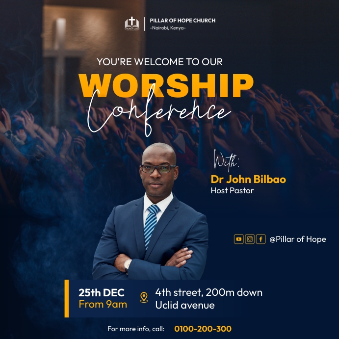 Copy of Worship conference | PosterMyWall