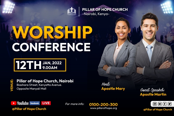Worship conference Template | PosterMyWall