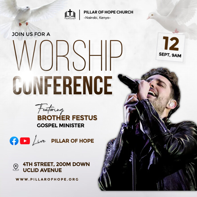 Copy of Worship conference | PosterMyWall