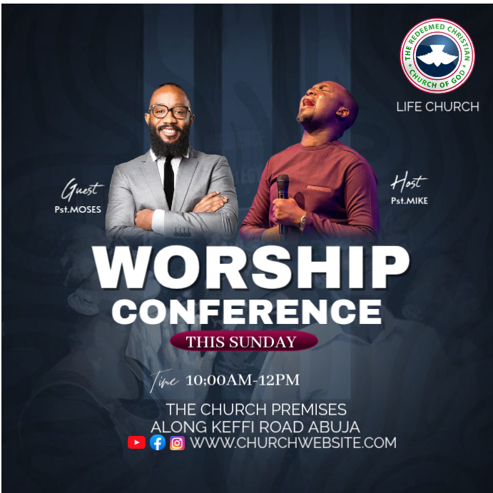 WORSHIP CONFERENCE Template | PosterMyWall