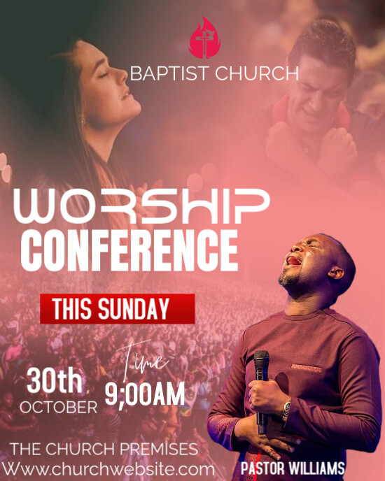 WORSHIP CONFERENCE Template | PosterMyWall