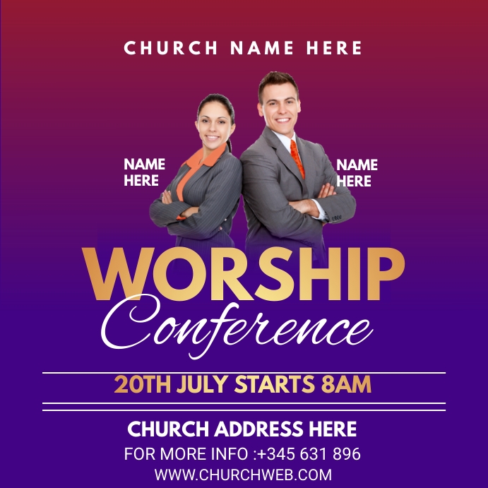 Copy of Worship conference | PosterMyWall