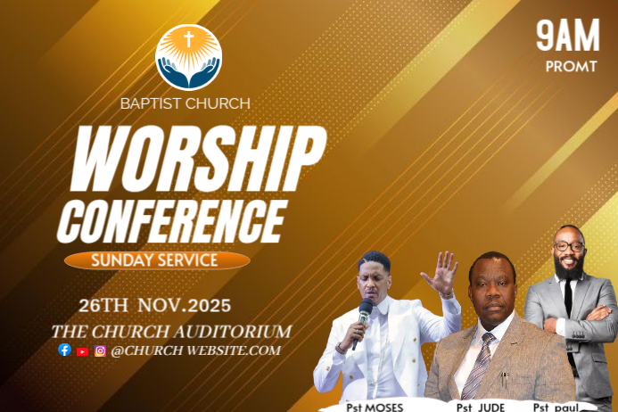 WORSHIP CONFERENCE Template | PosterMyWall