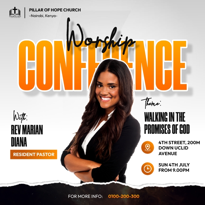 Worship conference Template | PosterMyWall