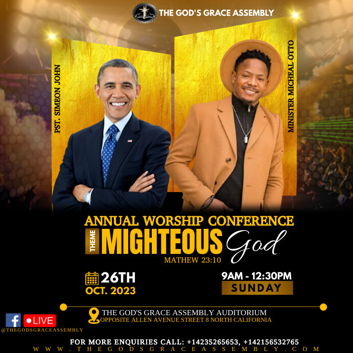 Worship conference Template | PosterMyWall