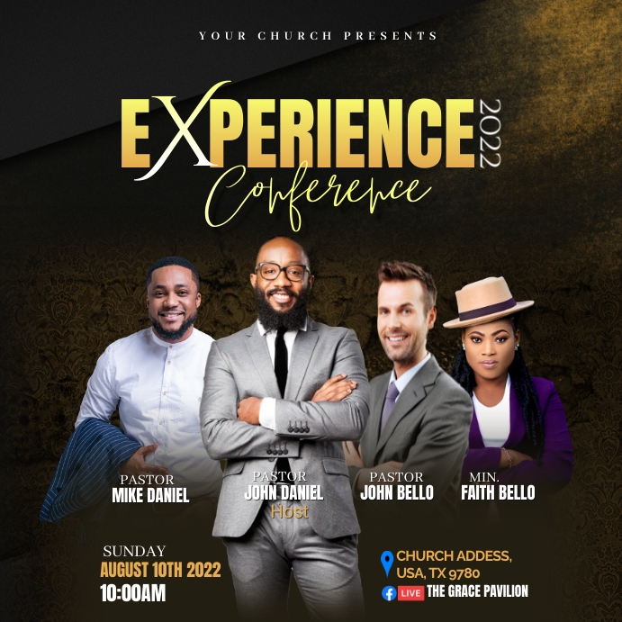 WORSHIP CONFERENCE FLYER 2022 (11) Template | PosterMyWall