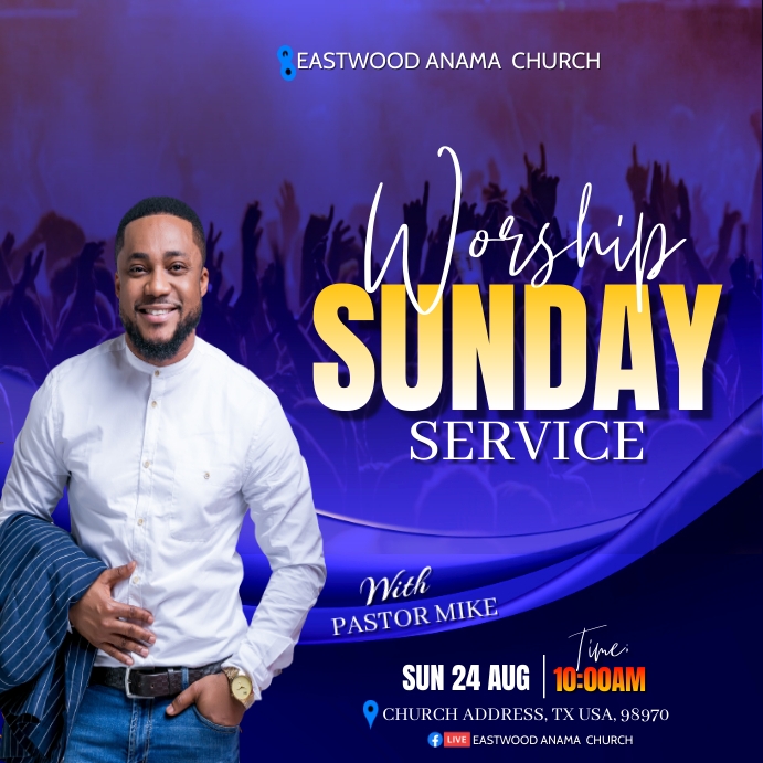 WORSHIP CONFERENCE FLYER 2022 (17) Template | PosterMyWall