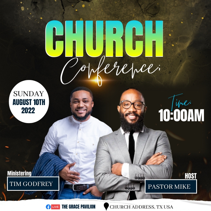 WORSHIP CONFERENCE FLYER 2022 (21) Template | PosterMyWall