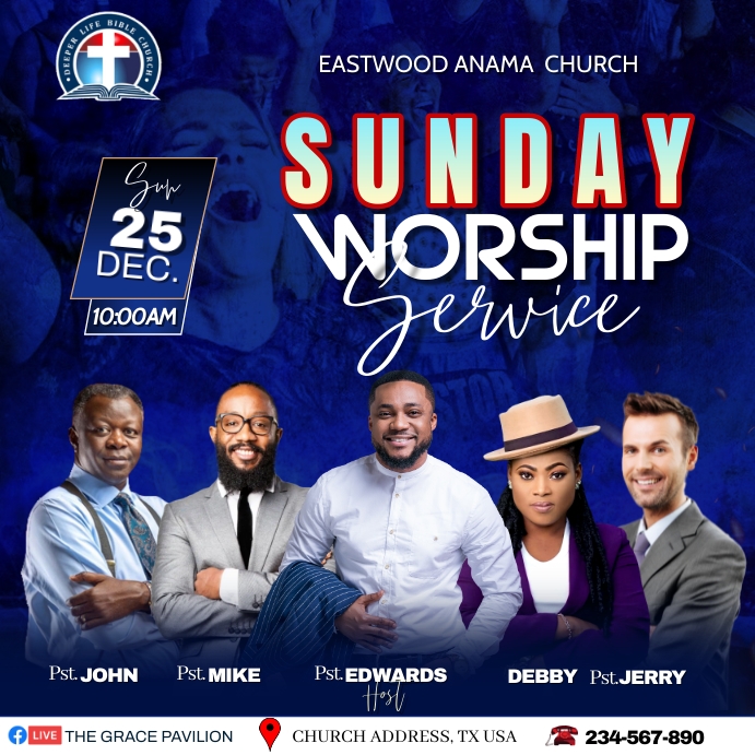 WORSHIP CONFERENCE FLYER 2022 (25) Template | PosterMyWall