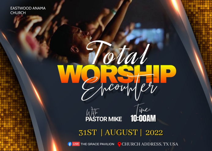 Plantilla de WORSHIP CONFERENCE FLYER 2022 (5) | PosterMyWall