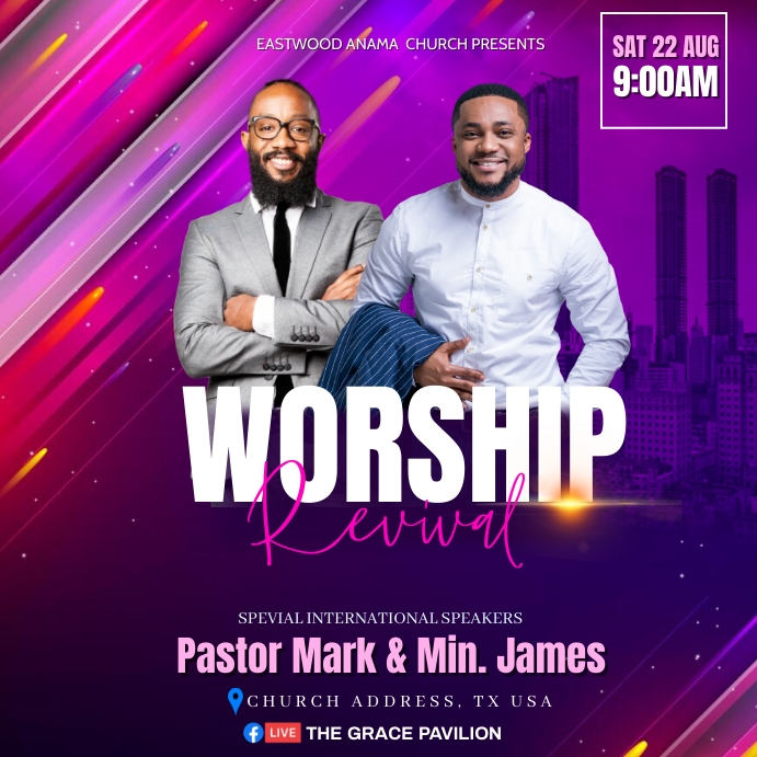 WORSHIP CONFERENCE FLYER 2022 (7) Template | PosterMyWall