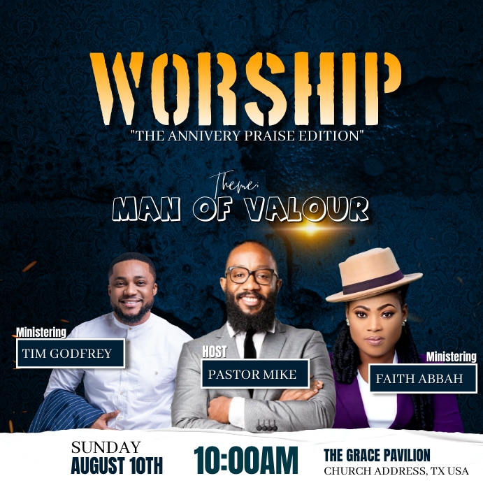 WORSHIP CONFERENCE FLYER 2022 Template | PosterMyWall