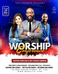 worship conference Template | PosterMyWall