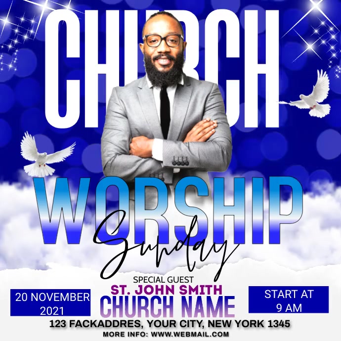 Copy of WORSHIP | PosterMyWall