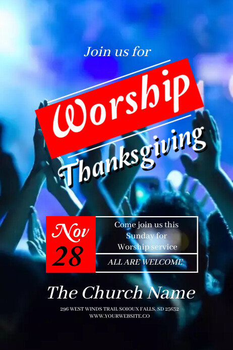 worship Template | PosterMyWall