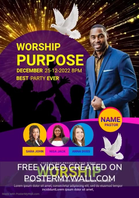 Worship Template | PosterMyWall