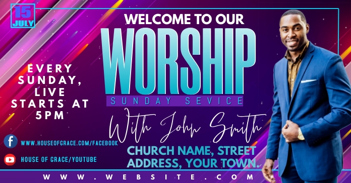 Copy of WORSHIP | PosterMyWall