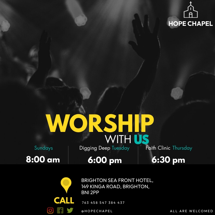 Worship Template | PosterMyWall