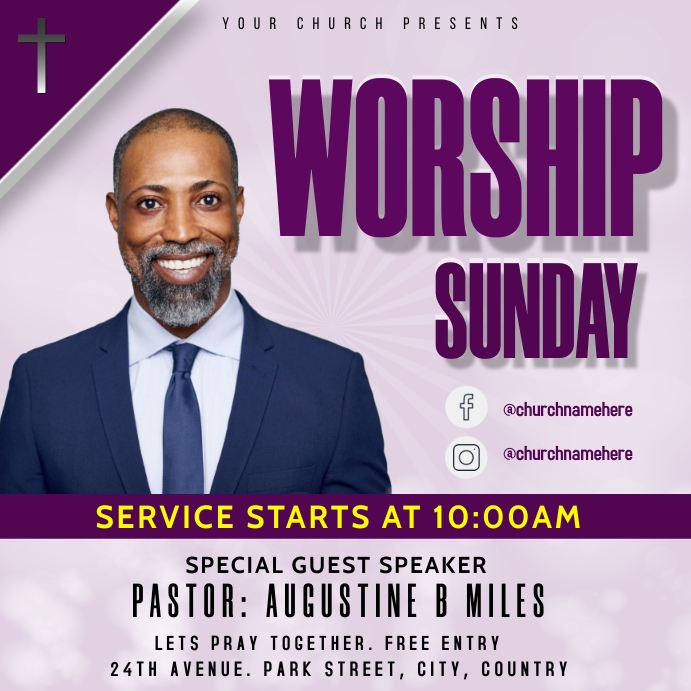 Worship Template | PosterMyWall