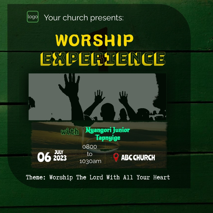 Worship Template | PosterMyWall
