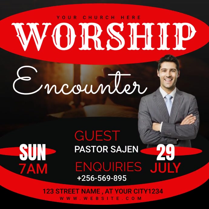 Worship encounter Template | PosterMyWall
