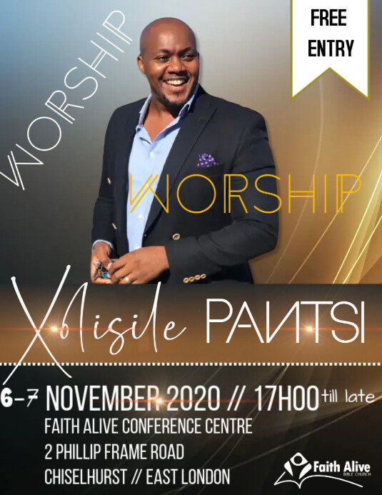 Worship Evening Template | PosterMyWall