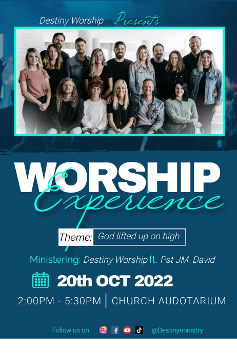 worship experience Template | PosterMyWall