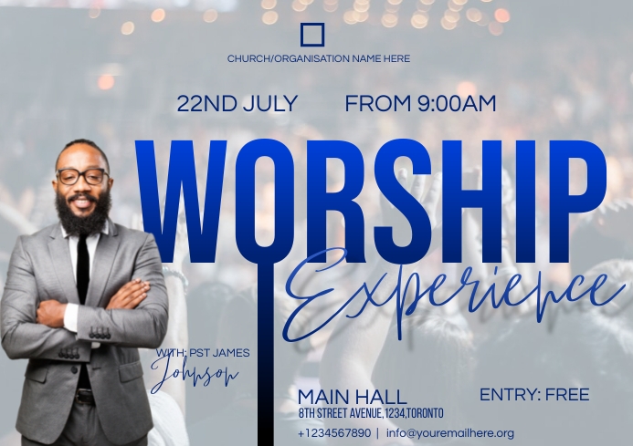 Copy of worship experience | PosterMyWall