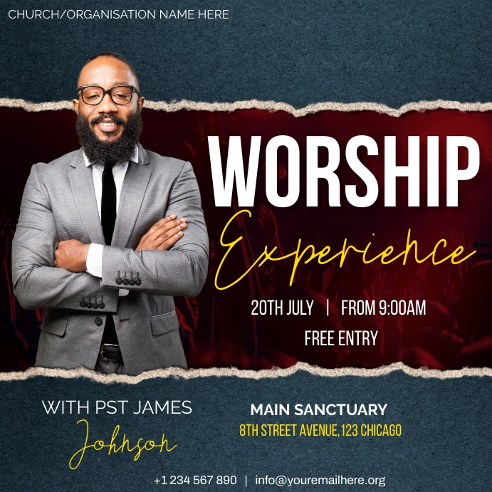 Copy of worship experience | PosterMyWall
